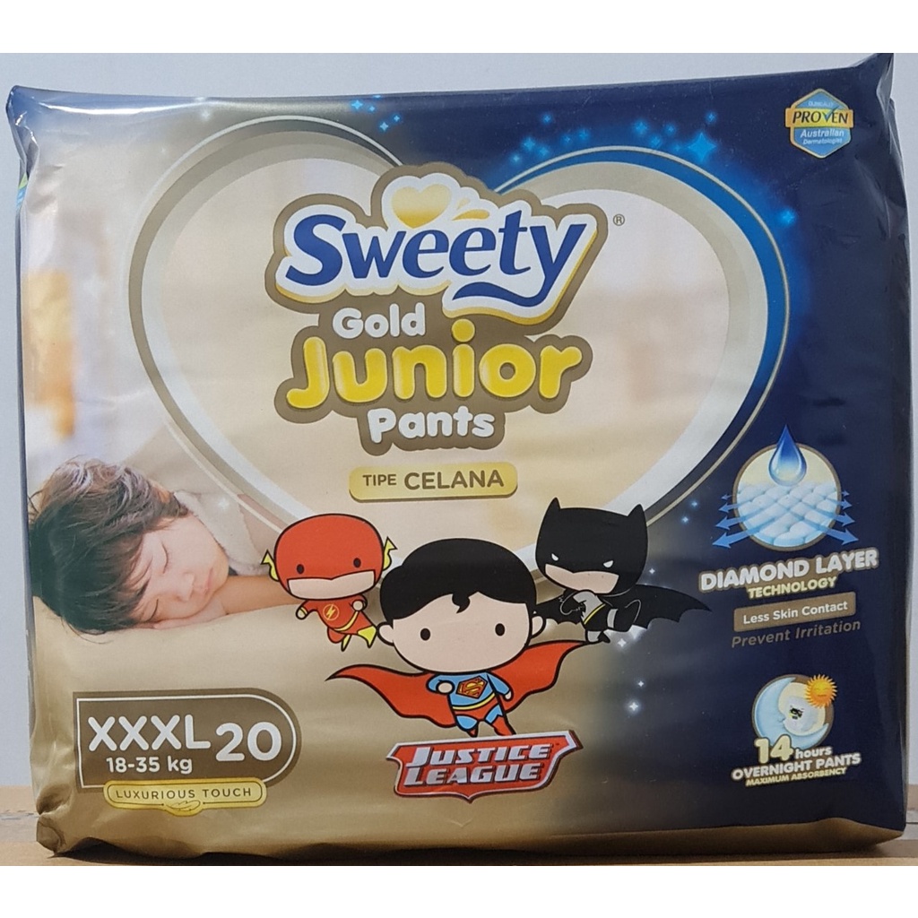 Jual SWEETY GOLD PANTS ( NB52 Tape, S50 Tape, S66, M60, L54, XL44 ...