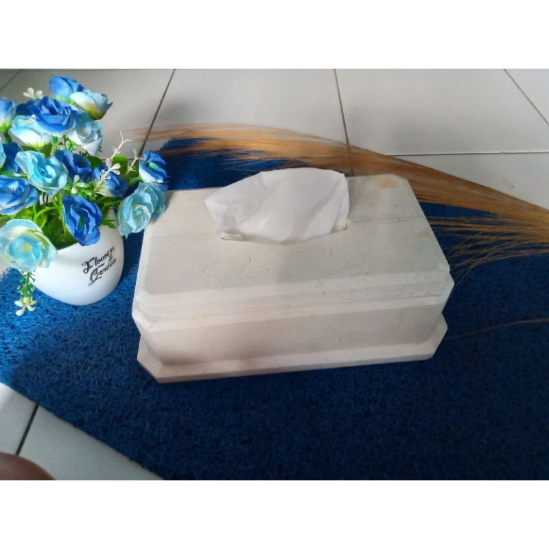 Jual KOTAK TISU MARMER// TEMPAT TISU// BOX TISSUE BATUMARMER// BATU ...