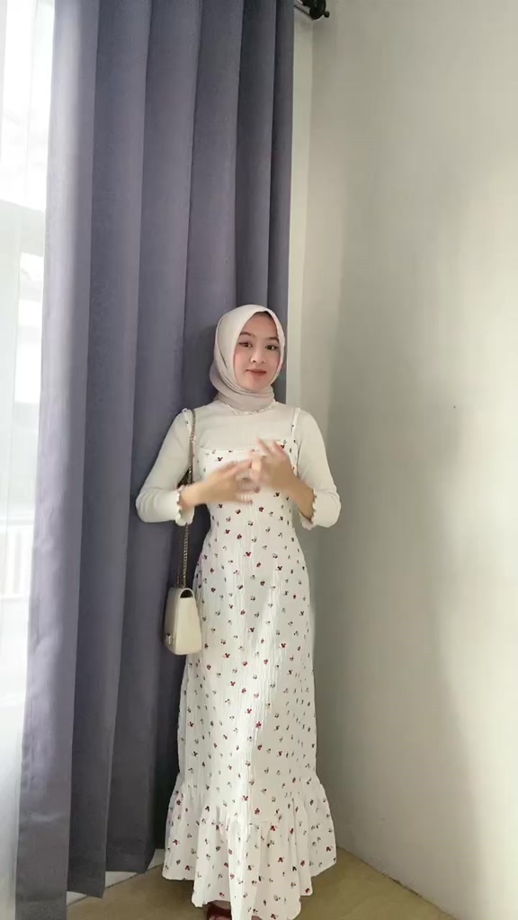 Jual HAURA FLORAL DRESS | KOREAN DRES OVERALL TANPA LENGAN MOTIF BUNGA ...