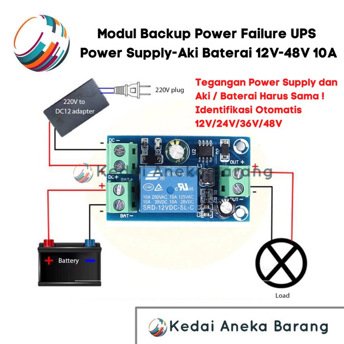 Jual Module Modul Backup Emergency Mati Lampu UPS Proteksi Protection ...