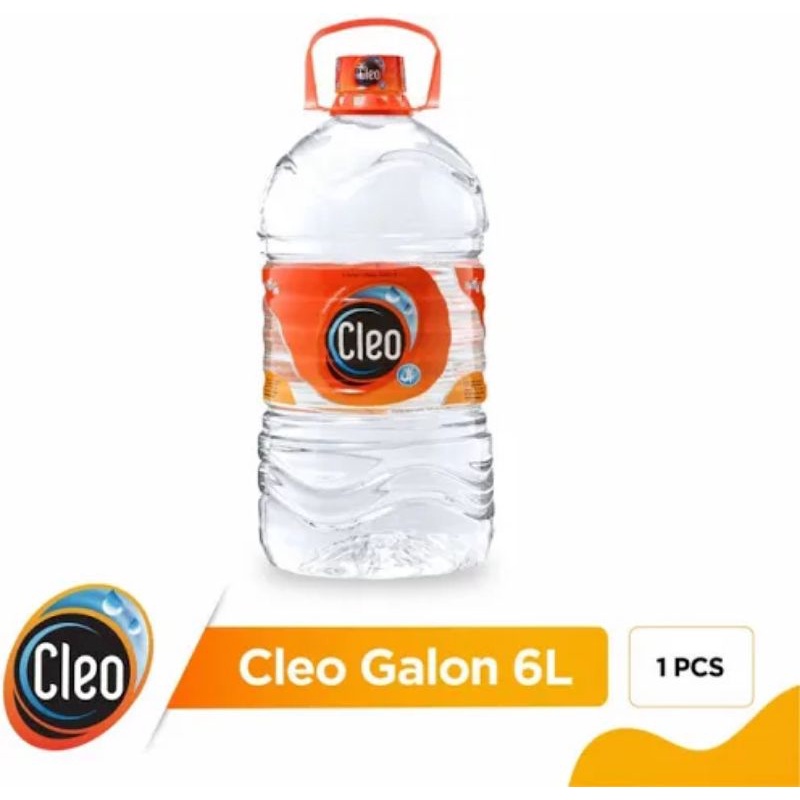 Jual Air Mineral Cleo Galon 6000ml 6 Liter | Shopee Indonesia