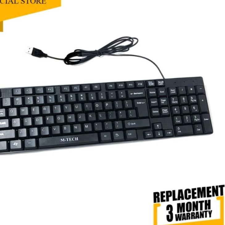 Jual Dijamin Puas Keyboard USB Standar M-Tech Stk-01 Original for PC ...