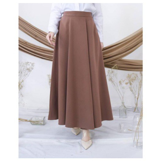 Jual Rok Basic Muslim Wanita Best Seller - Rok Polos Mayung Termurah ...