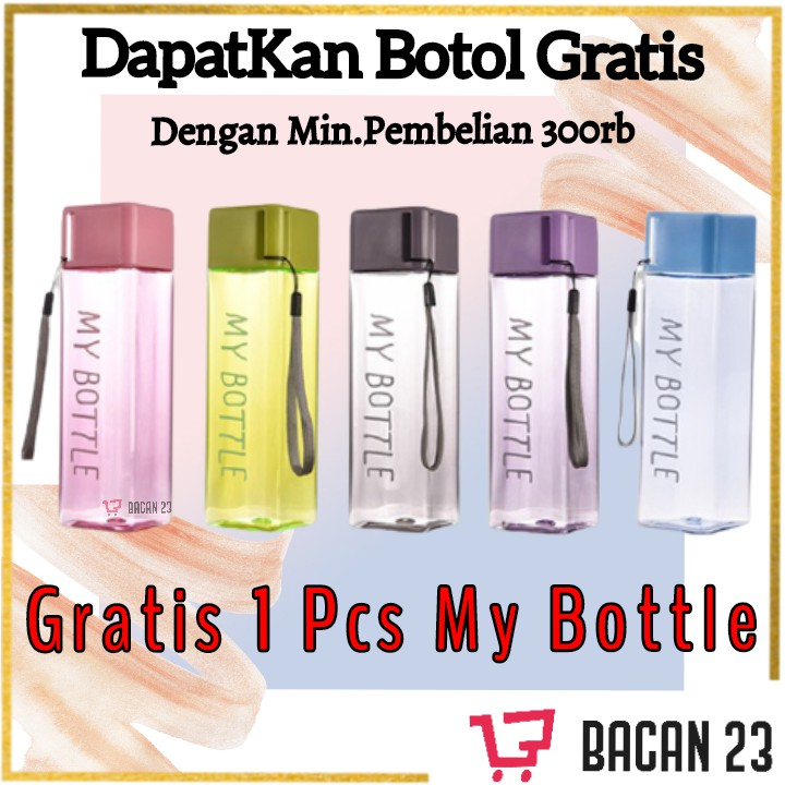 Jual My Bottle Botol Kotak ( Dapatkan Gratis min.pembelian Rp.300.000 ...