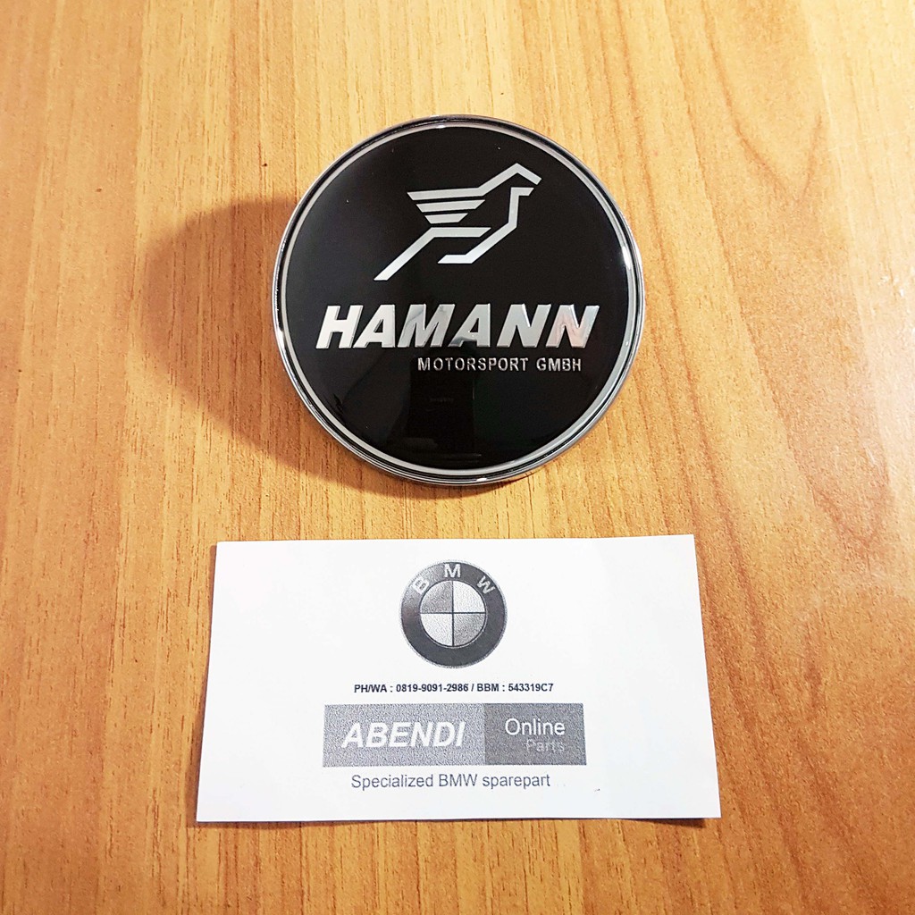 Jual Emblem Logo bmw hamann uk 82mm kap mesin atau bagasi e36 e38 e39 ...