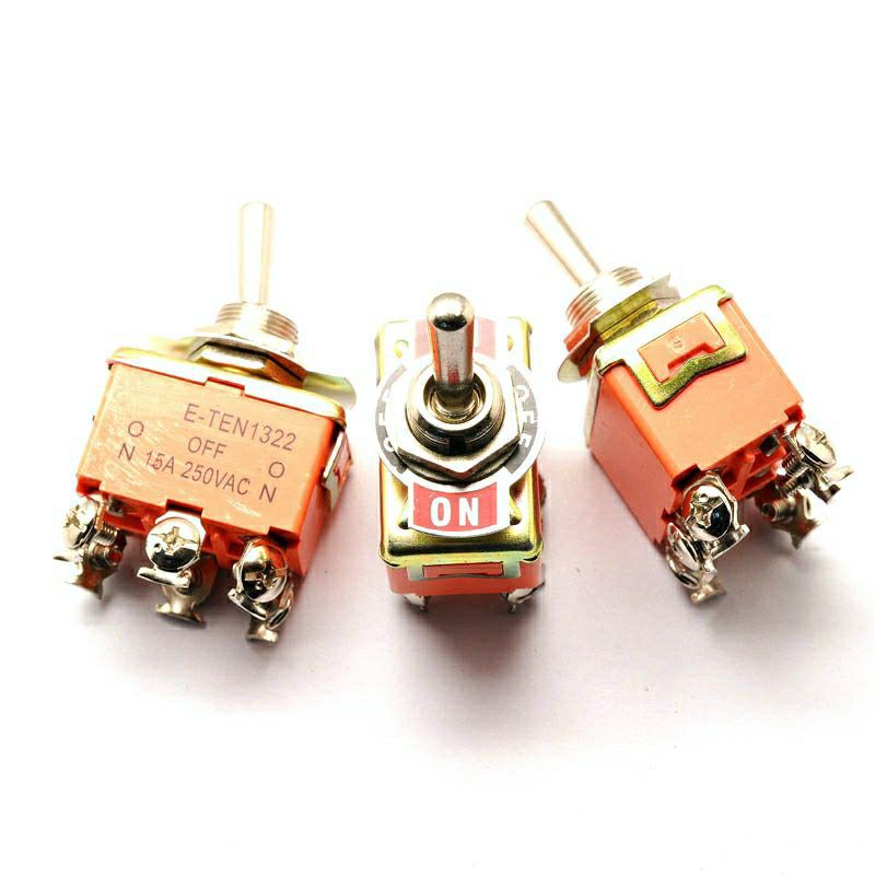 Jual Saklar Toggle Switch DPDT E-TEN 6 Kaki 1322 15A 250V (On-Off-On ...