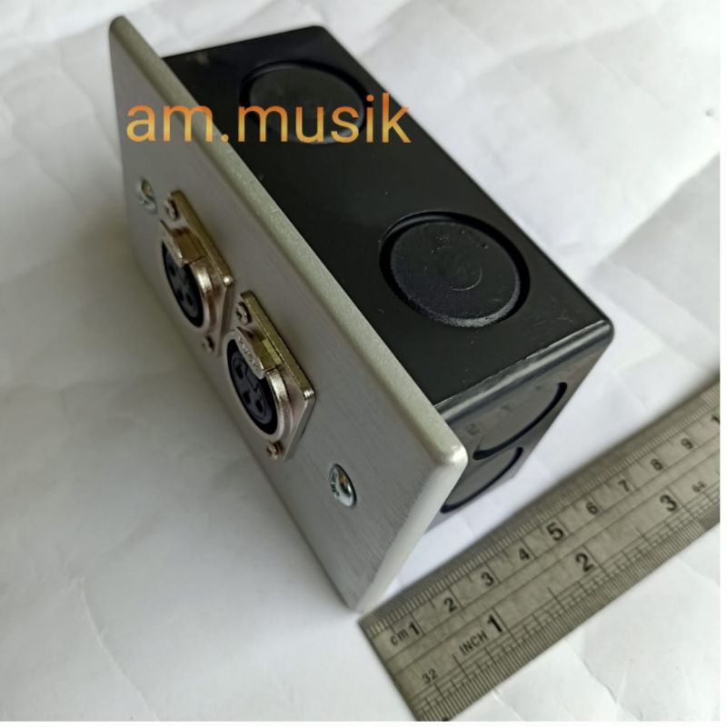 Jual PANEL BOX MIC TANAM DI TEMBOK JACK XLR FEMALE 2 CHANNEL | Shopee ...