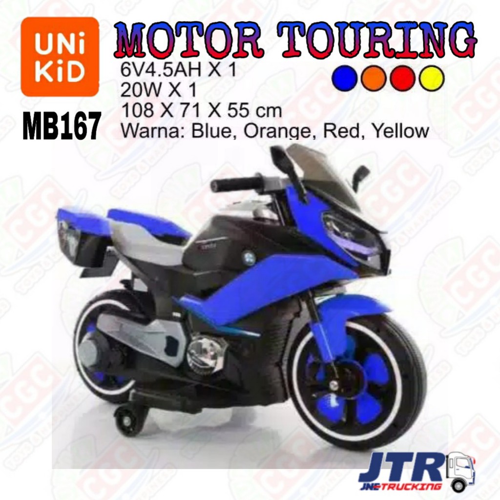 Jual Mainan Motor Aki Unikid MB167 Touring Anak SNI | Shopee Indonesia
