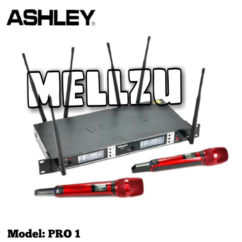 Jual Microphone Wireless Ashley PRO 1 Original MultiChannel | Shopee ...