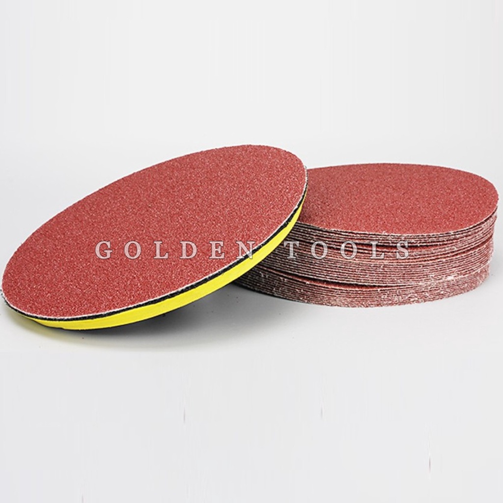 Jual AMPLAS TEMPEL AMPLAS BULAT 4" INCH AMPLAS VELCRO 100 MM VARIAN ...