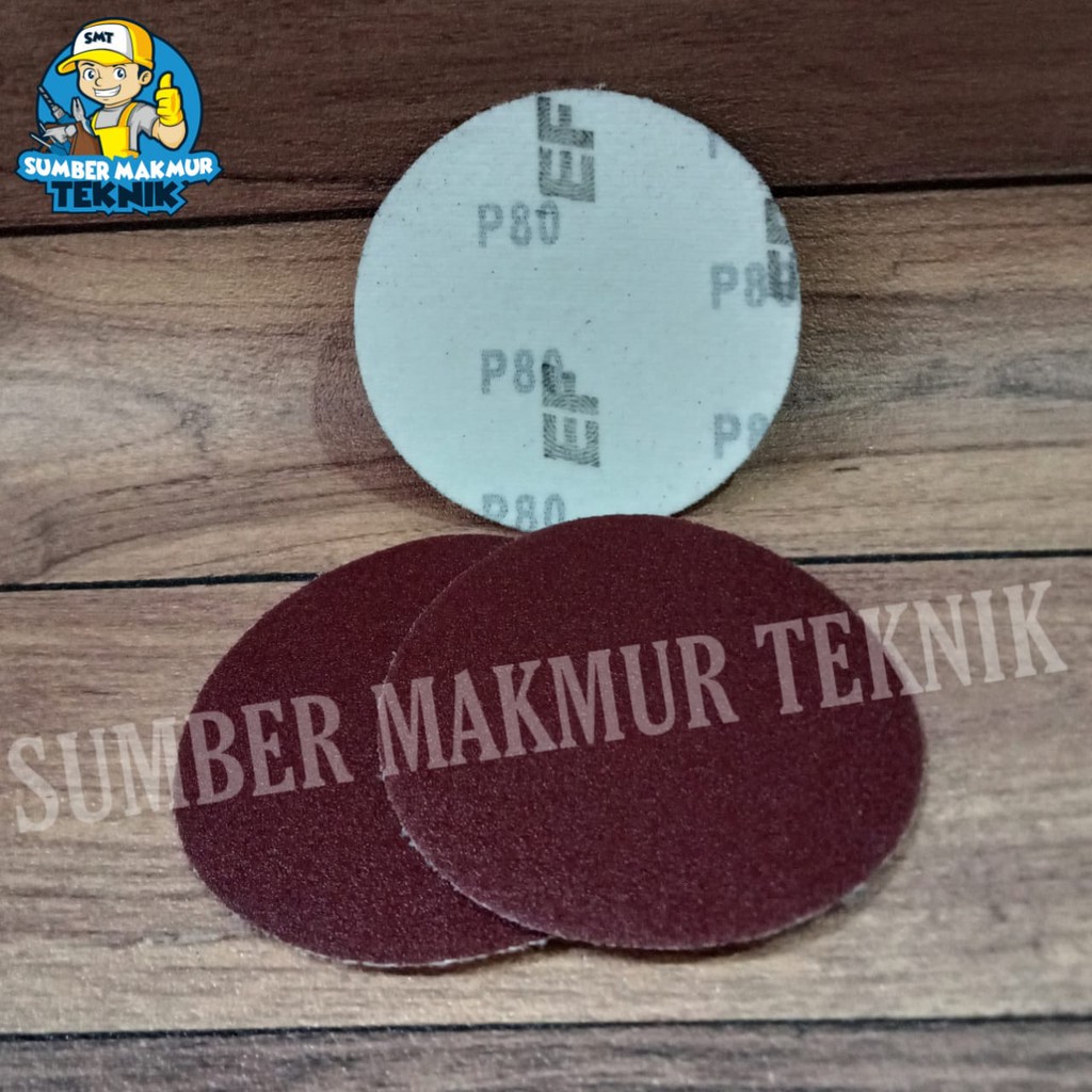Jual Amplas Bulat Hamplas Tempel 4 inch Grit 80 | Shopee Indonesia
