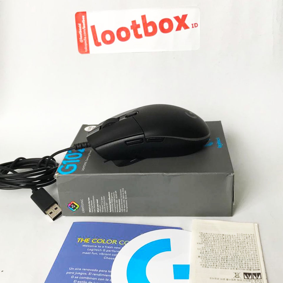 Jual Mouse Gaming Logitech G102 Wired RGB Lightsync BLK [SECOND] | Shopee Indonesia