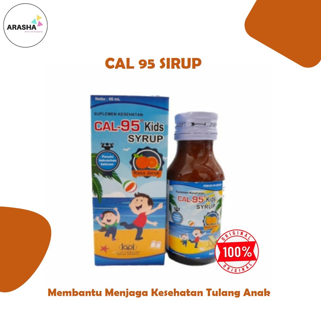 Jual CAL 95 KIDS SIRUP 60 ML Vitamin Anak/kalsium anak/ | Shopee Indonesia