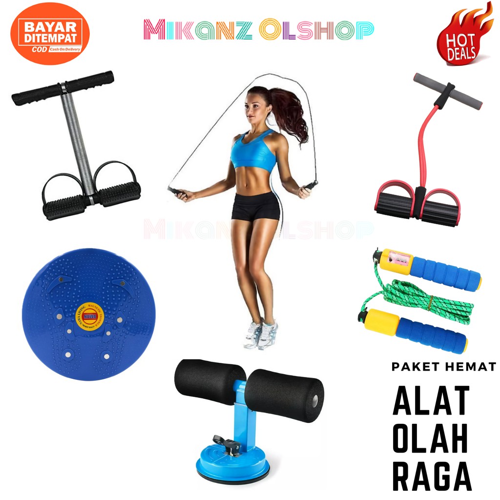 Jual Paket Olahraga Alat Gym Fitnes Pelangsing Tubuh / Pengencang Perut ...