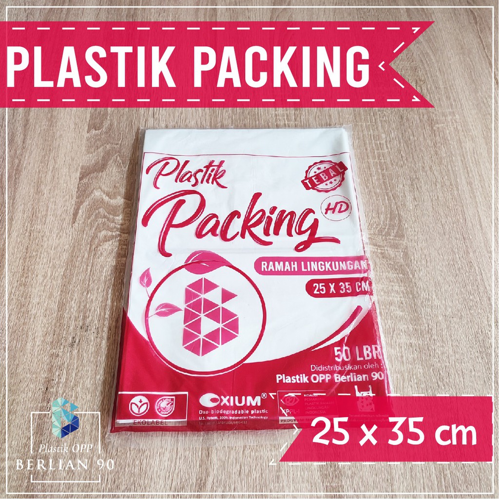Jual ( PACK ) Plastik Packing Olshop 25x35 cm Putih / Plastik HD Tanpa ...