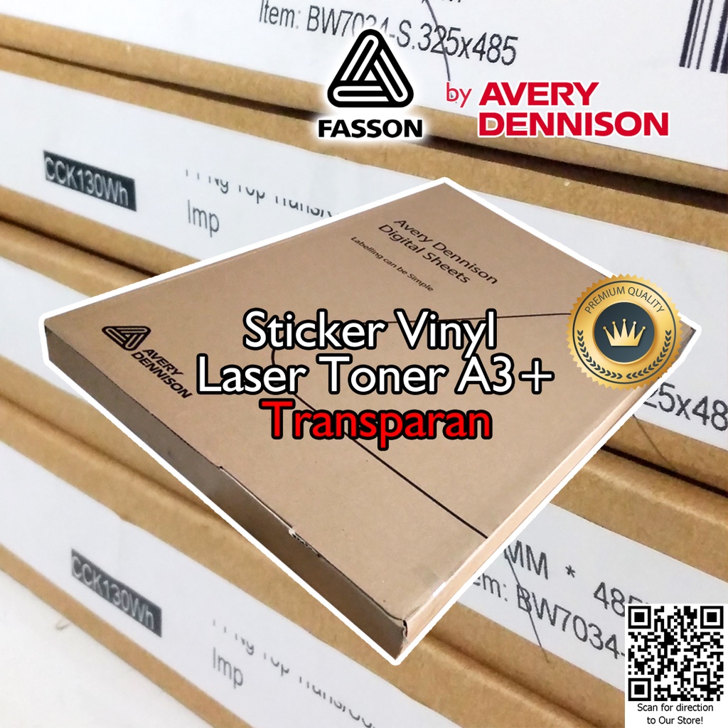 Jual FASSON Avery USA - Sticker Vinyl Laser Digital Print A3+ Stiker ...