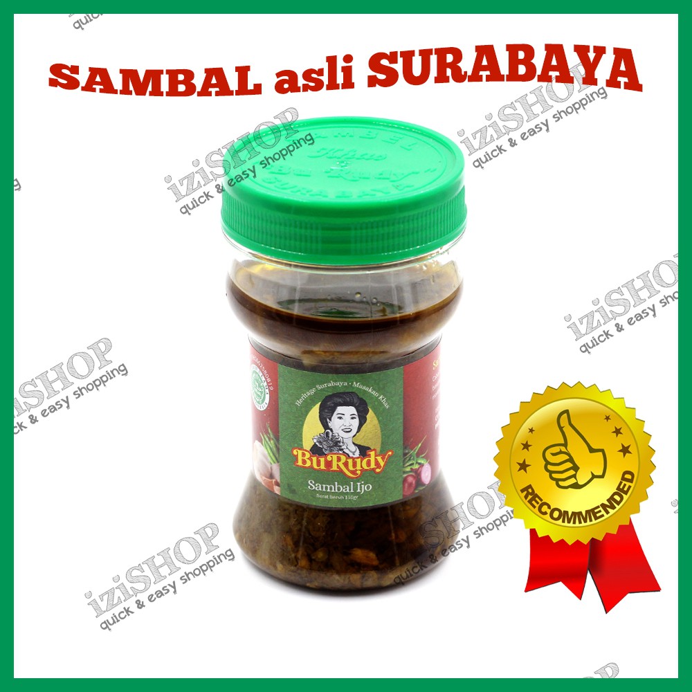 Jual SAMBAL IJO FRESH dari depot Bu Rudy (botol tutup hijau) | Shopee ...