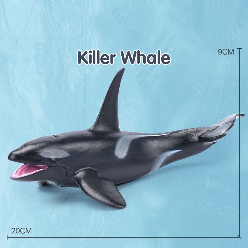 Jual Mainan Simulasi Ikan Paus / Hiu / Lumba-Lumba Figure Whale Mainan ...
