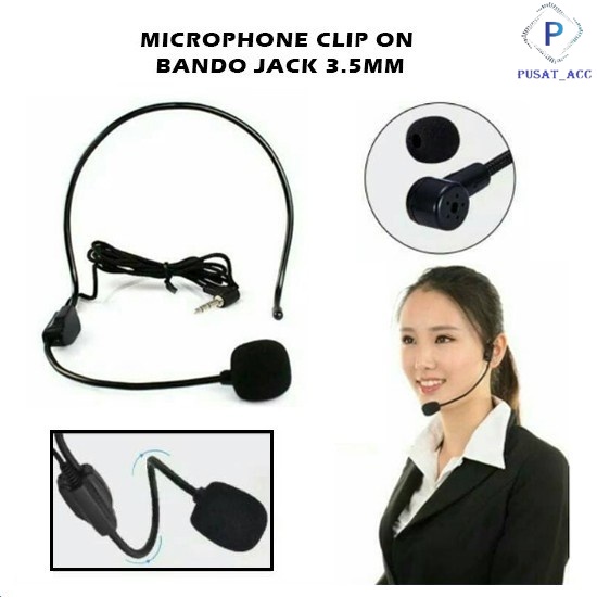Jual Mic Clip On / Microphone Mic Model Bando V2 | Shopee Indonesia