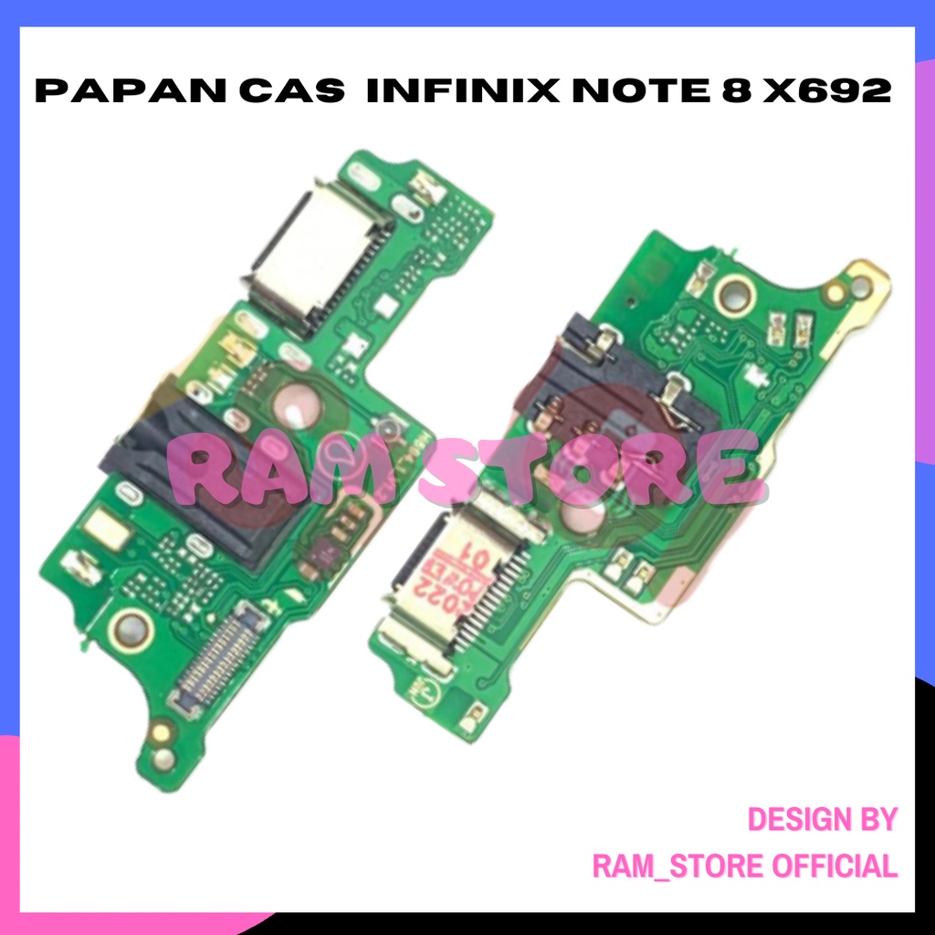 Jual PAPAN PCB FLEXIBLE KONEKTOR CAS CONECTOR CHARGER MIC HF INFINIX ...