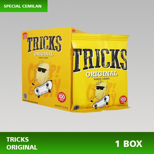 Jual Tricks Crips Potato Rasa Original / Cemilan rasa Kentang Asli ...