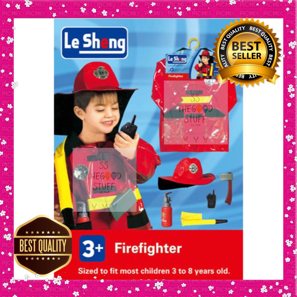 Jual Mainan Edukasi Anak Kostum Pemadam Kebakaran Set Profesi Fireman ...