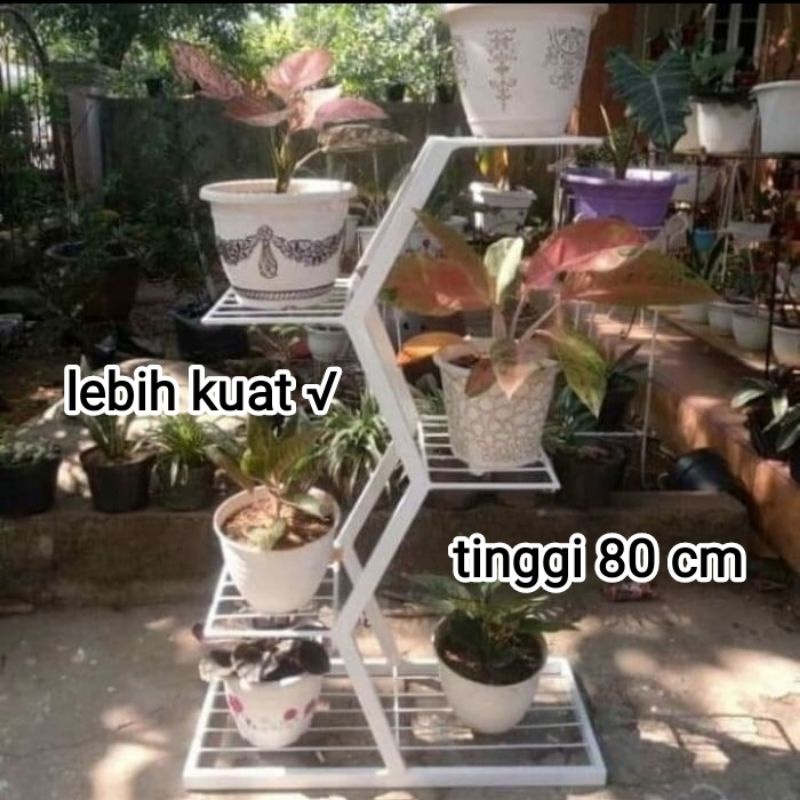 Jual rak bunga besi holo #rak bunga zig zag murah | Shopee Indonesia