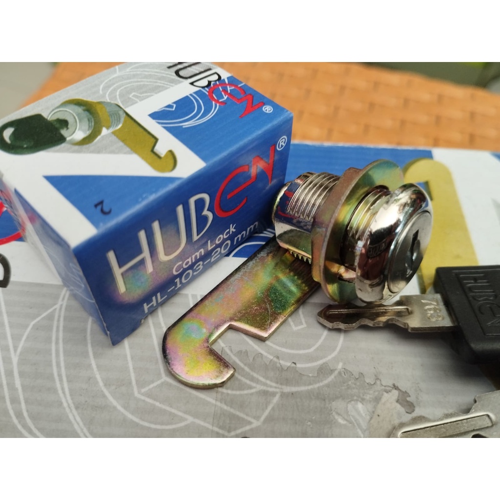 Jual HUBEN Cam Lock HL 103 20mm/ Kunci Camlock Huben/ Kunci Loker Kait ...