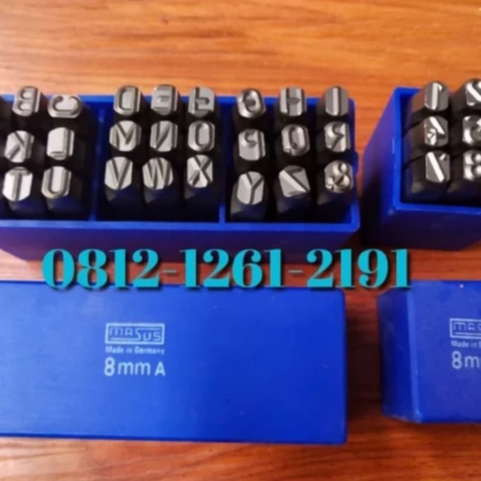 Jual MASUS Germany Huruf dan Angka 8 Mm Stamp Punch Letter A - Z dan 0 ...