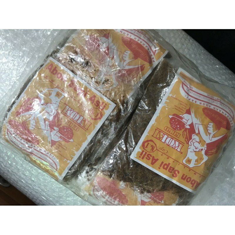 Jual ABON SAPI ASLI CAP KOKI KOKO 1pack 10bks KEMASAN JADUL | Shopee ...