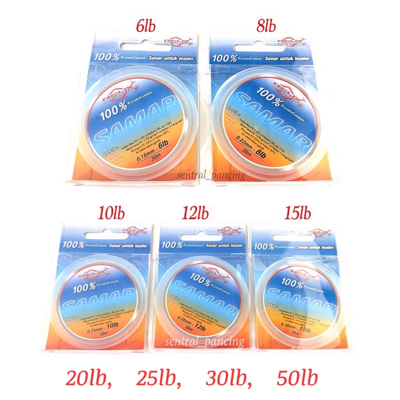 Jual SENAR LEADER SAMAR RELIX NUSANTARA 100% FLUOROCARBON 6lb - 100lb | Shopee Indonesia