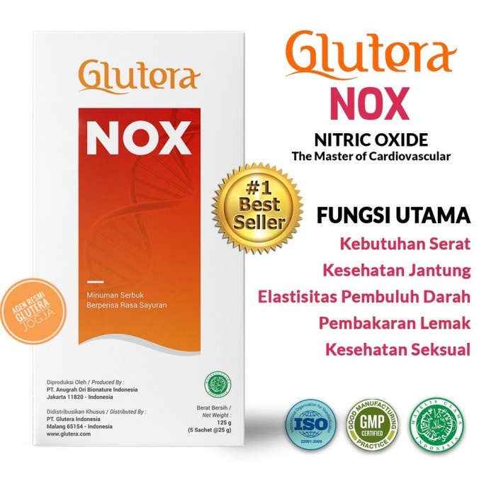 Jual Kesehatan - Suplemen Kesehatan - Glutera Nitric Oxide (Nox) 125Gr ...