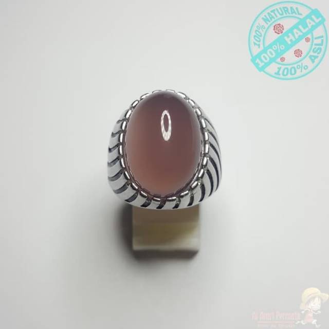 Jual Batu cincin natural lavender batu raja batu akik original | Shopee ...
