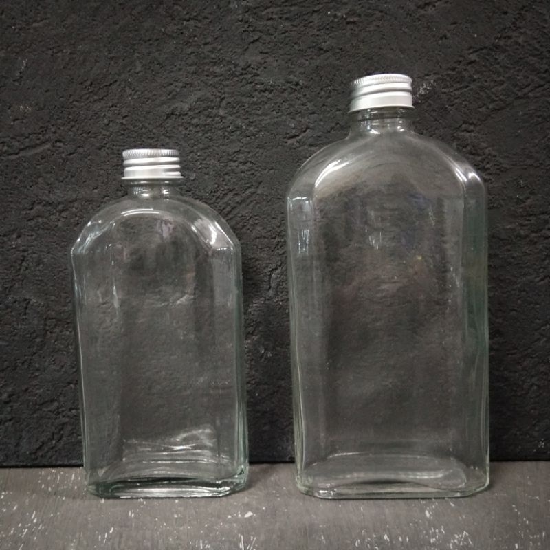 Jual Botol Gepeng/Botol Jamu Kaca PXJ 350ml dan 500ml | Shopee Indonesia