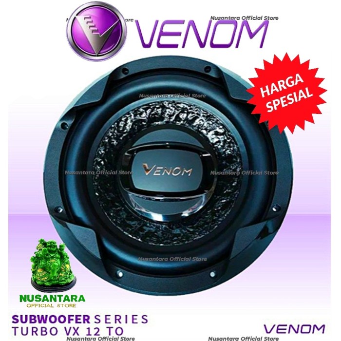 Jual VENOM SUBWOOFER 12 inch VX12TO TURBO SERIES VX 12 TO | Shopee ...