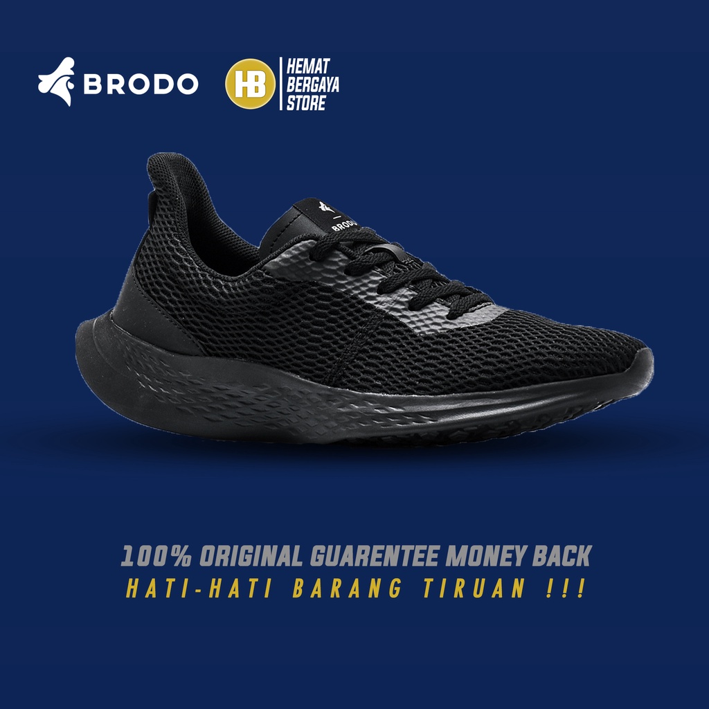 Jual [BISA COD/Paylater] Sepatu Sport BRODO ACTIVE Sprint Black ...