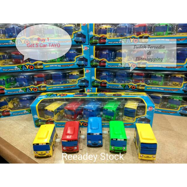 Jual Mainan Bus tayo The Little Bus Mobil mobilan anak 1 box 5 bus tayo | Shopee Indonesia