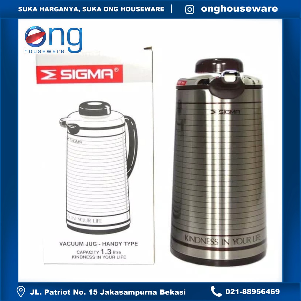 Jual Termos Thermos Teko Tuang Stainless Air Panas 1.6L Sigma Vacuum ...