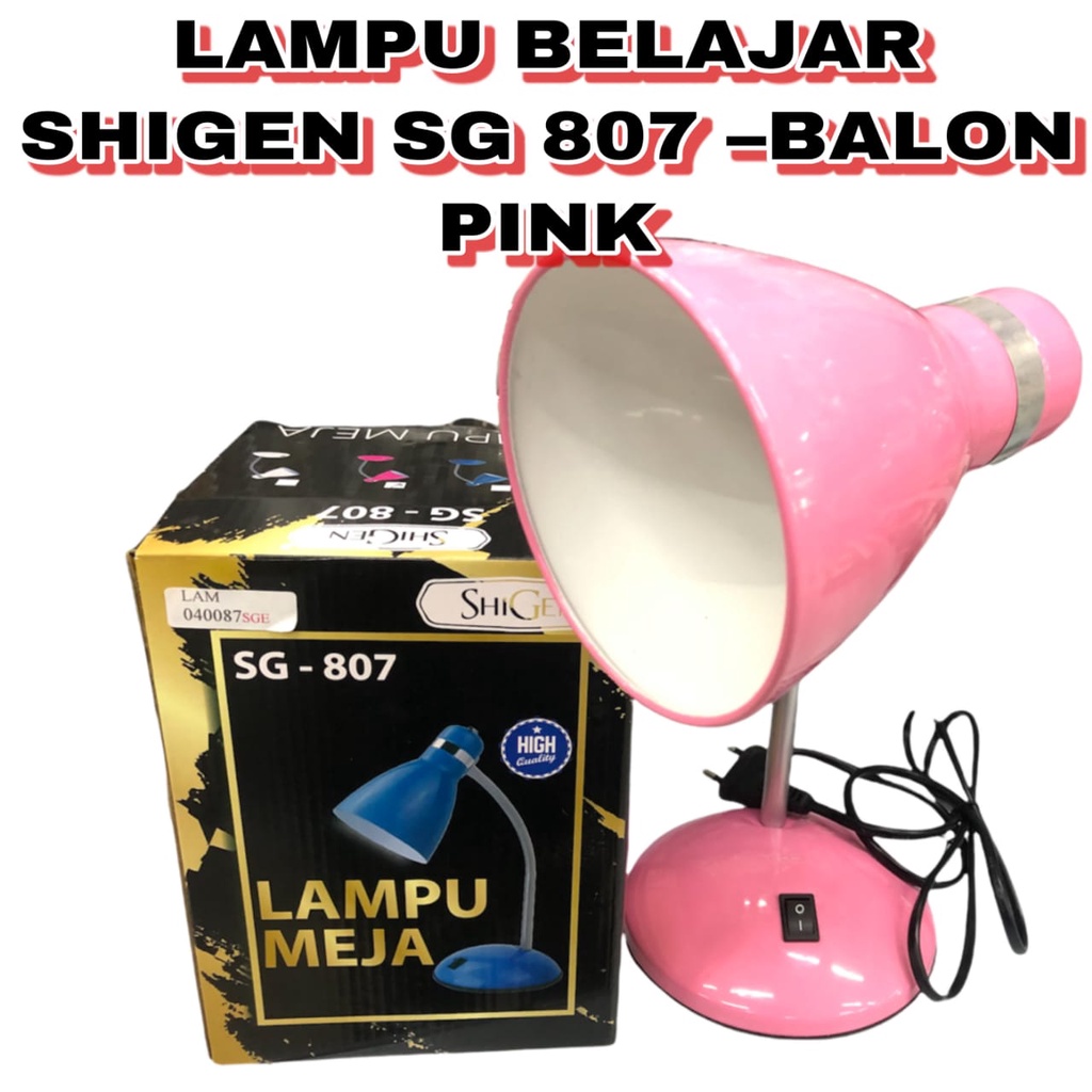 Jual LAMPU BELAJAR SHIGEN SG 807 PINK | Shopee Indonesia