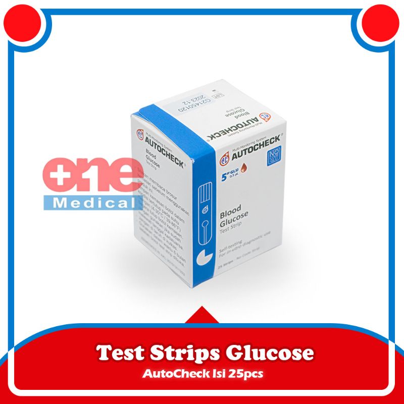 Jual Autocheck Glucose Test Strip Cek Gula Glukosa Darah | Shopee Indonesia