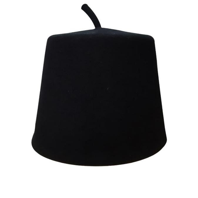 Jual Peci tarbus sufi tradisional terbuat dari 100% wol domba - hitam ...