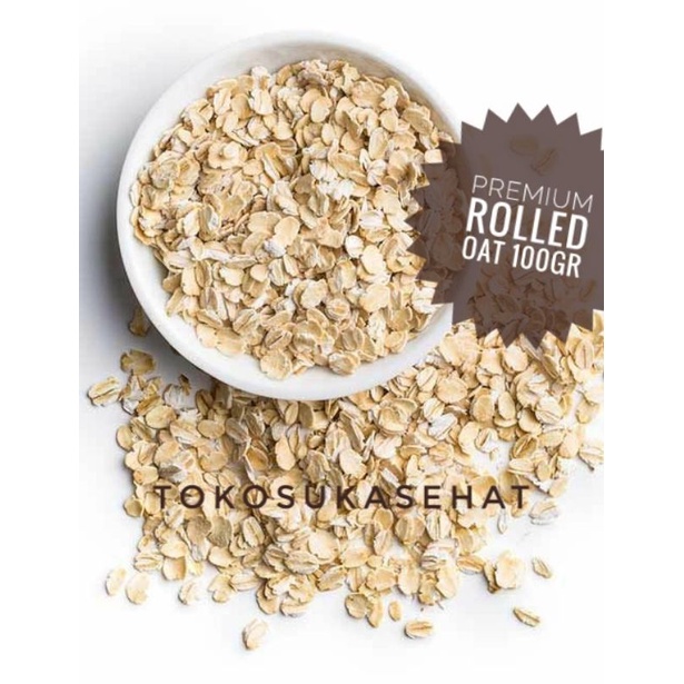 Jual Premium Regular Rolled Oat Organic -100gram ( Oatmeal ) Suka Sehat ...