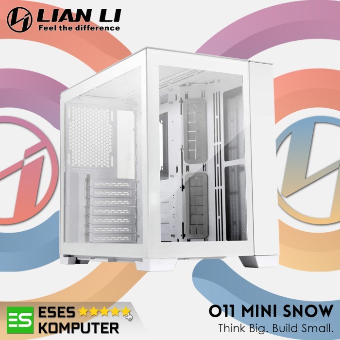 Jual Case LIAN LI O11 DYNAMIC MINI SNOW WHITE | ATX | Mid Tower | Shopee Indonesia