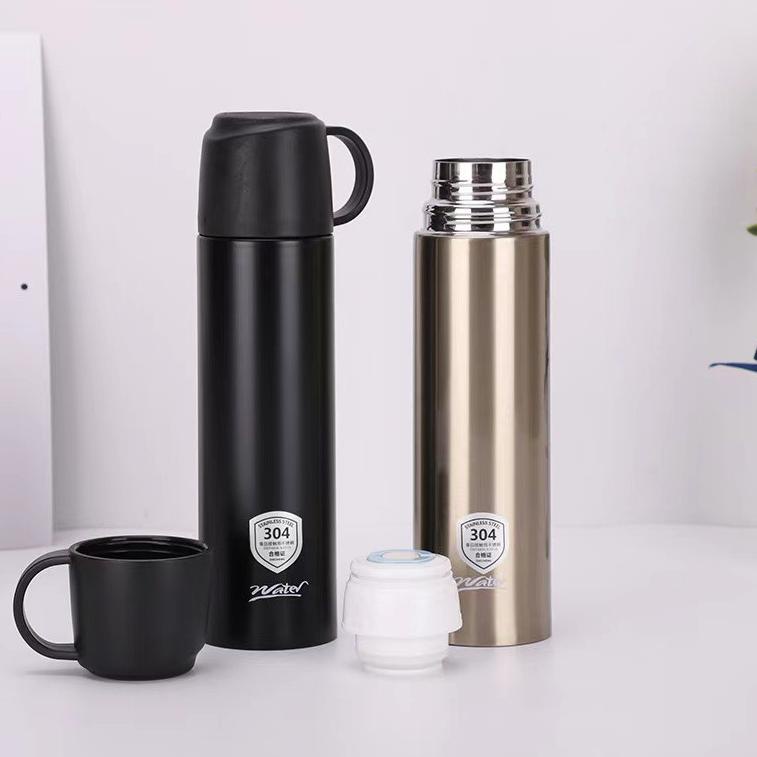 Jual Harga Murah.. Termos Air Minum Tahan panas/Dingin Polos Stainless ...