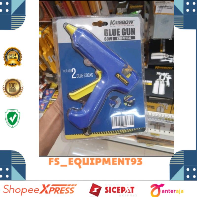 Jual Lem Tembak 60 W 1,1 Cm-Biru/lem/lem stik/lem kayu/kertas/karton ...