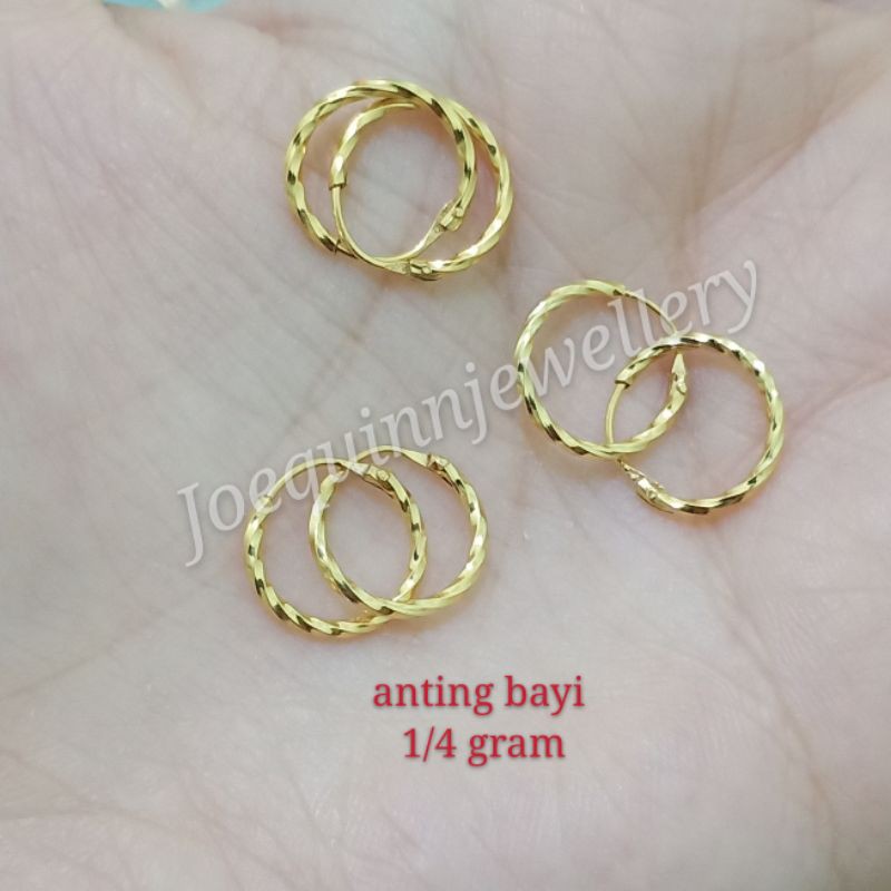 Jual anting bayi bulet ulir emas muda | Shopee Indonesia