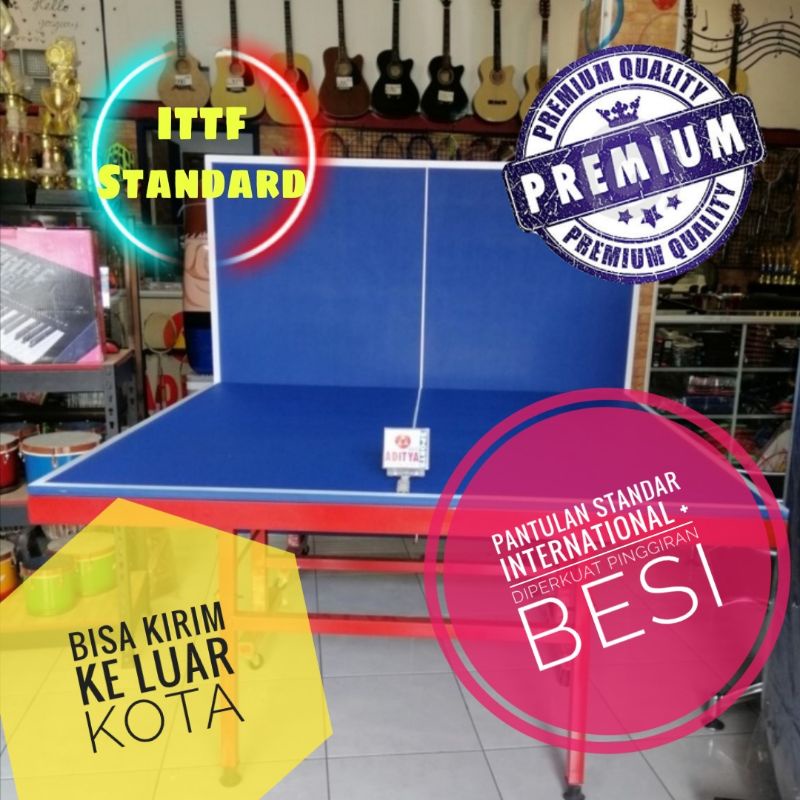 Jual Meja Pingpong Tenis Meja Bahan MDF Bukan Partikel Tulang Besi Kokoh Kuat Murah | Shopee ...