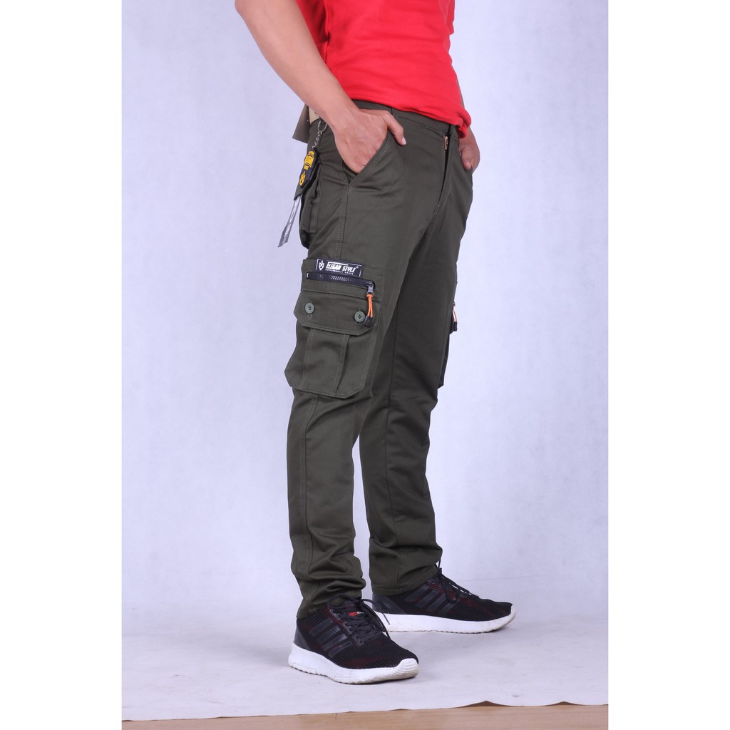Jual CELANA CARGO PANJANG PRIA BAHAN KATUN TEBAL DAN ADEM BAHAN PREMIUM | Shopee Indonesia