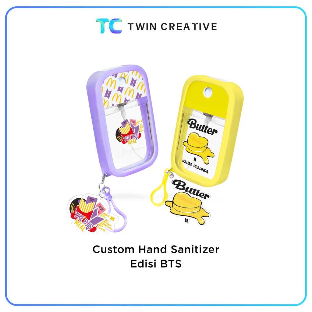 Jual Custom Hand Sanitizer BTS Butter Meal Pocket Spray 50ml - Hand ...