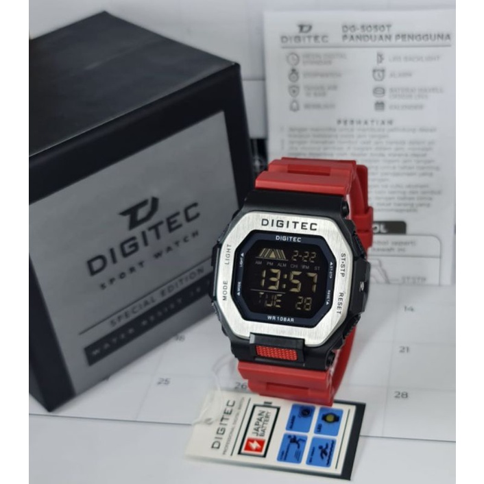 Jual Jam Tangan DIGITEC PRIA ORIGINAL DG 5050 / DG-5050 / DG 5050T ...